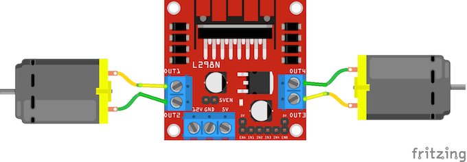 Cómo usar el controlador de motor L298N © GPL3+ – SomosMakers.cl